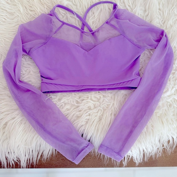 baltogs | Costumes | Baltog Girls Xback Long Sleeve Dance Crop Top In ...